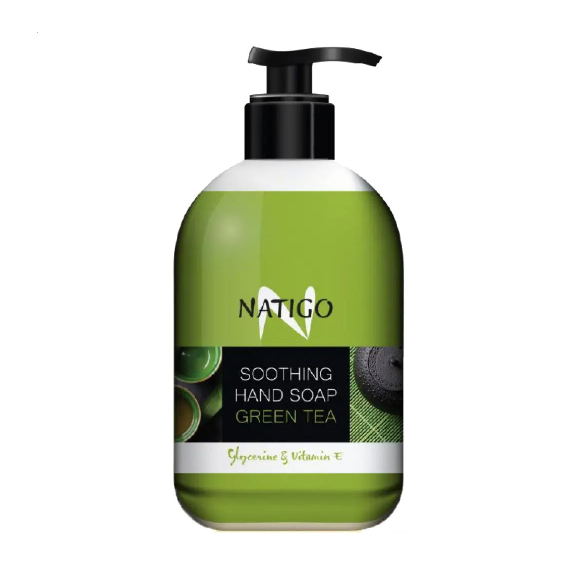 Заспокійливе рідке мило для рук Natigo Soothing Hand Soap Зелений чай ...