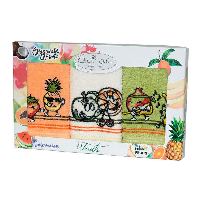 Набор полотенец кухонных Gursan 30x50 (3 шт) Фрукты-05 (907777 ...