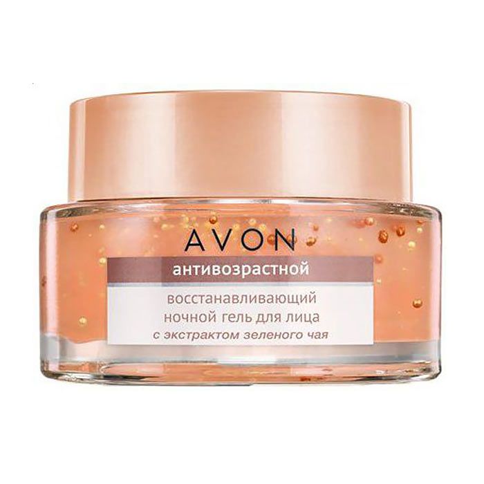 Антивіковий відновлювальний нічний гель для обличчя Avon з екстрактом ...