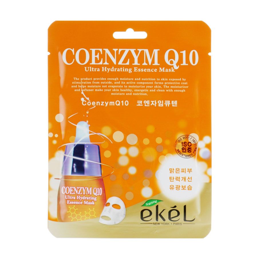 Тканевая маска для лица Ekel с коэнзимом Q10, 25 мл - купить на EVA.UA - гипермаркет красоты