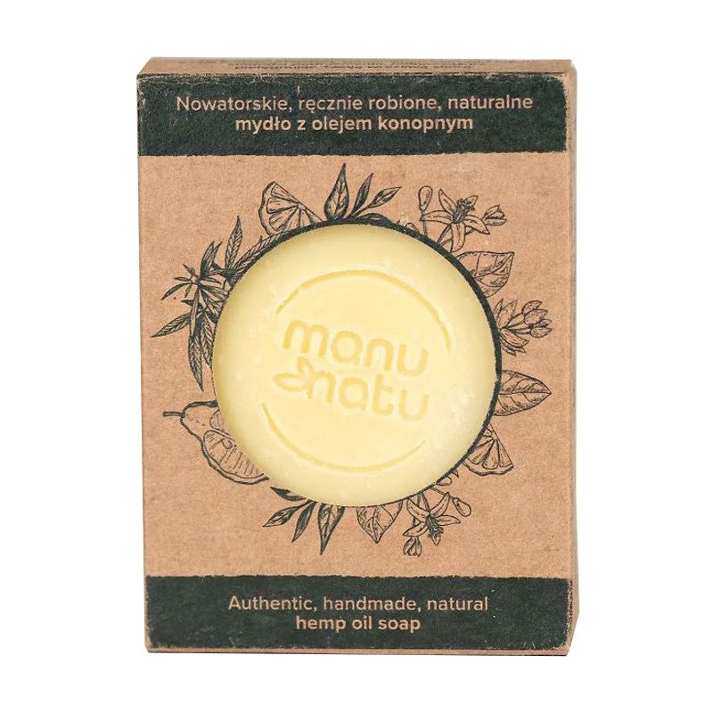 Мыло Manu Natu Natural Hemp Oil Soap с конопляным маслом, 100 г ...