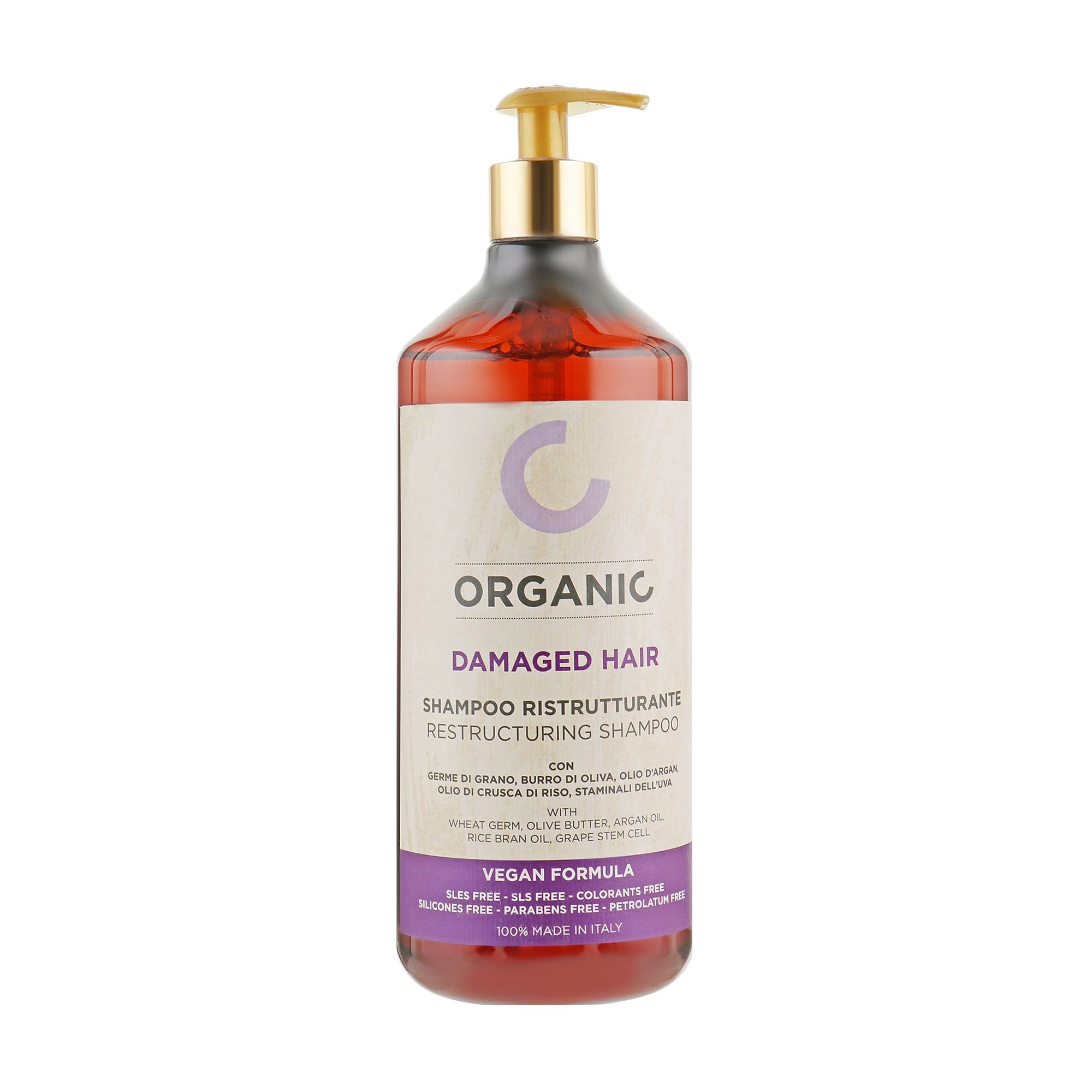 Шампунь Punti Di Vista Organic Damaged Hair Restructuring Shampoo для восстановления ...
