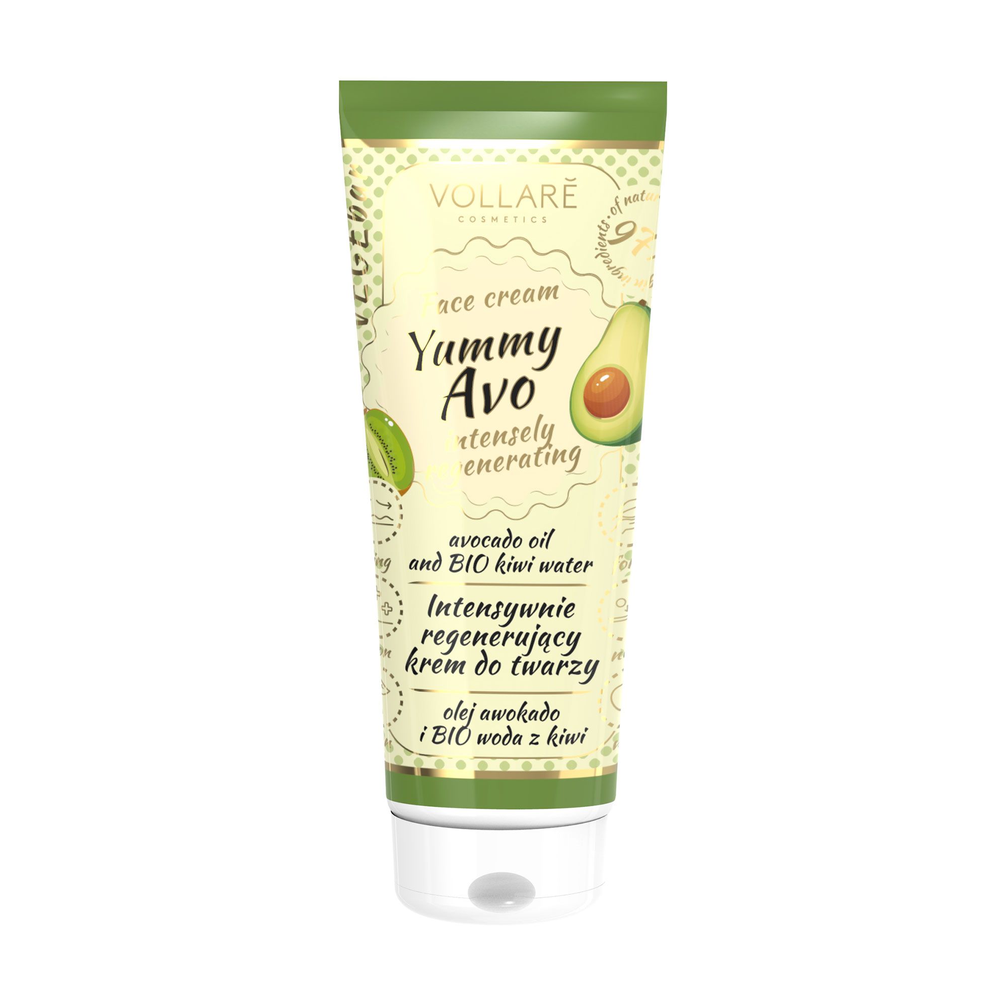Відновлювальний крем для обличчя Vollare Cosmetics VegeBar Yummy Avo ...