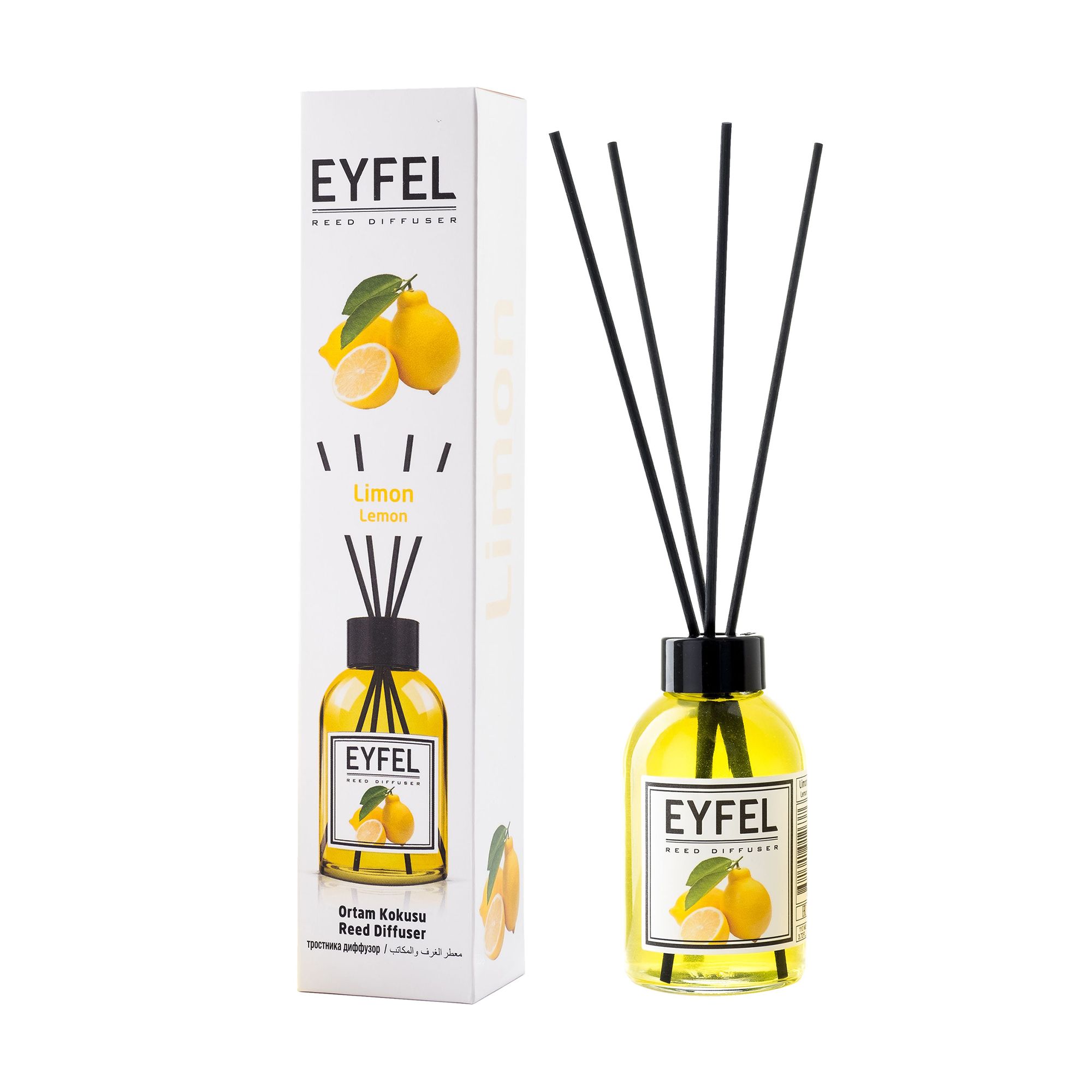 Аромадиффузор Eyfel Perfume Reed Diffuser Лимон, 110 мл - купить на EVA.UA