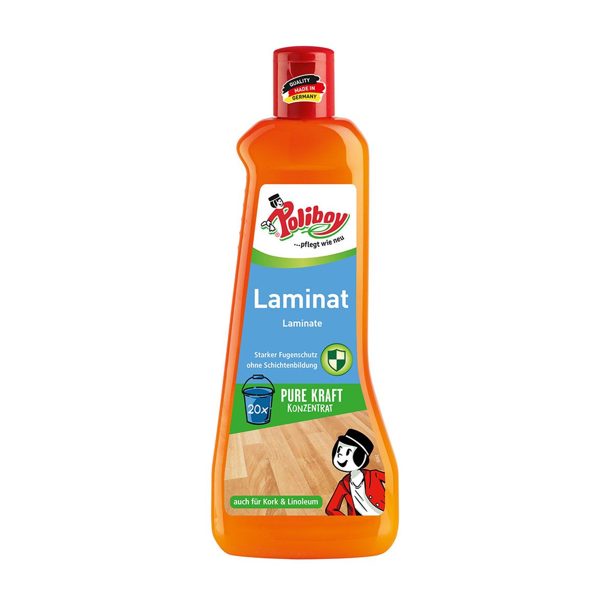 Средство для мытья полов Poliboy Laminate Care Concentrate, 500 мл - купить на EVA.UA
