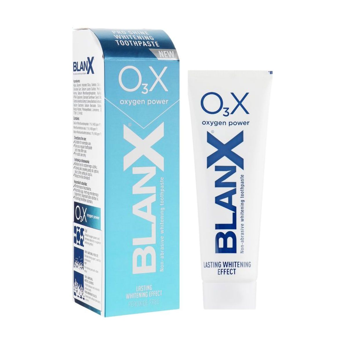 Відбілювальна зубна паста BlanX O3X Oxygen Power Pro Shine Whitening ...