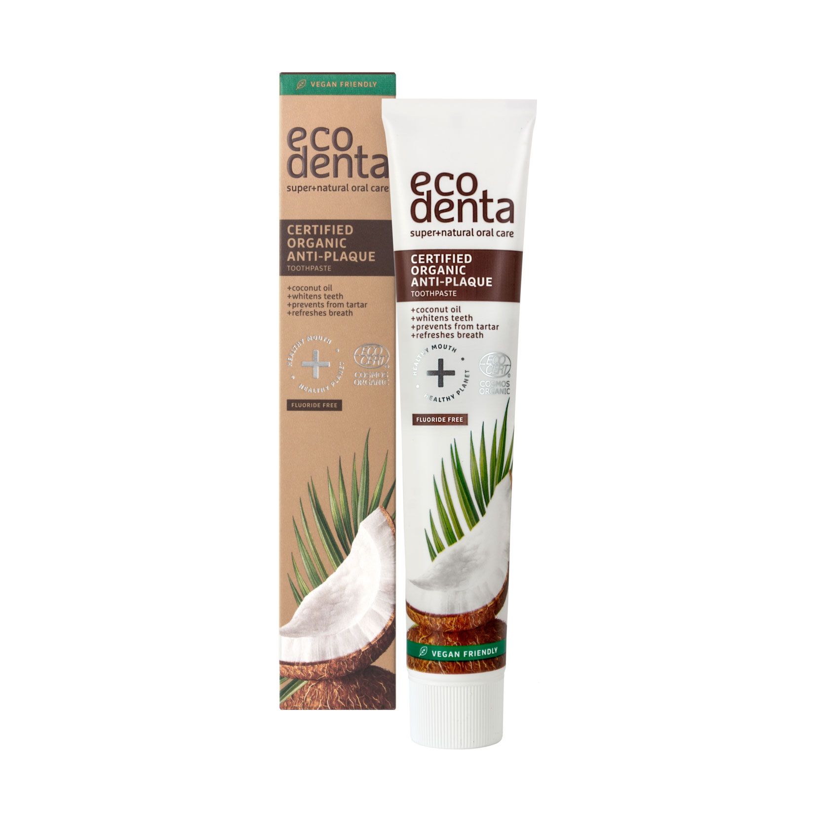 Зубна паста Ecodenta Anti-Plaque Toothpaste Coconut Захист від зубного ...