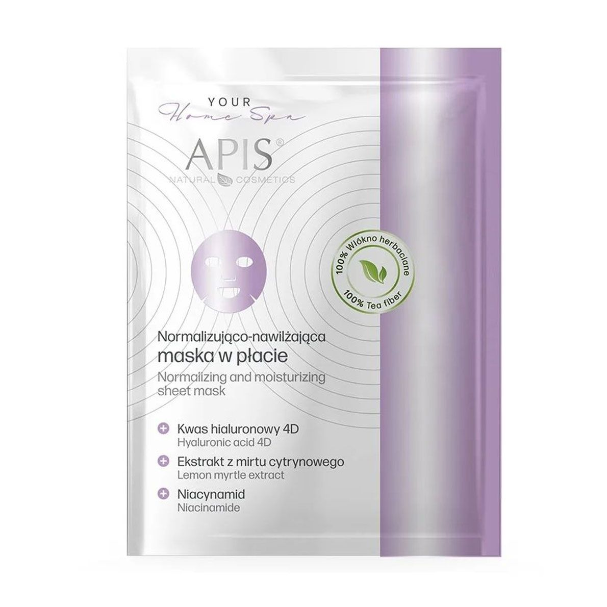 Нормалізувальна та зволожувальна тканинна маска для обличчя Apis ...
