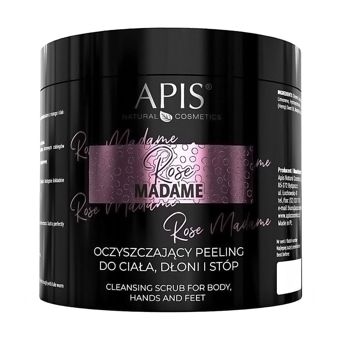Очищувальний скраб для тіла, ніг та рук Apis Natural Cosmetics Rose ...