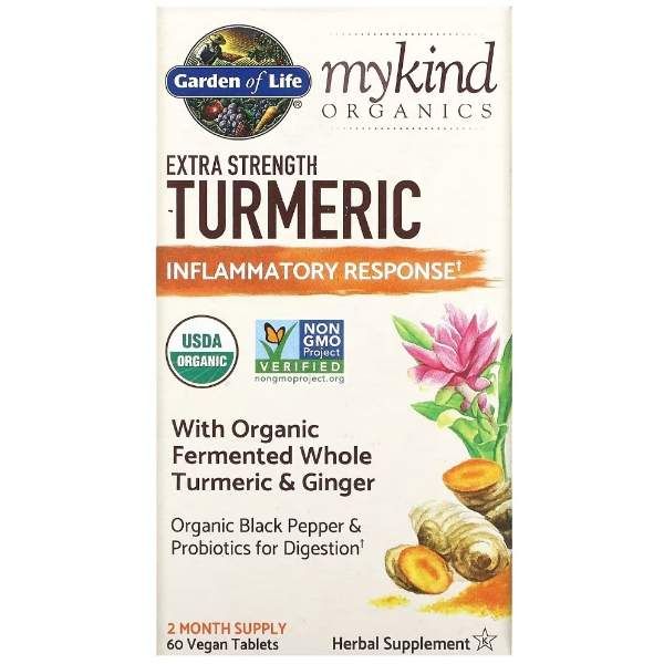 Куркума Garden of Life MyKind Organics Extra Strength Turmeric 60 Veg ...