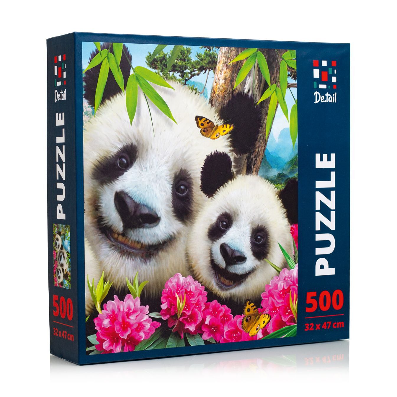 Пазли De.tail Селфі панди, 500 елементів, від 8 років (DT500-03 ...