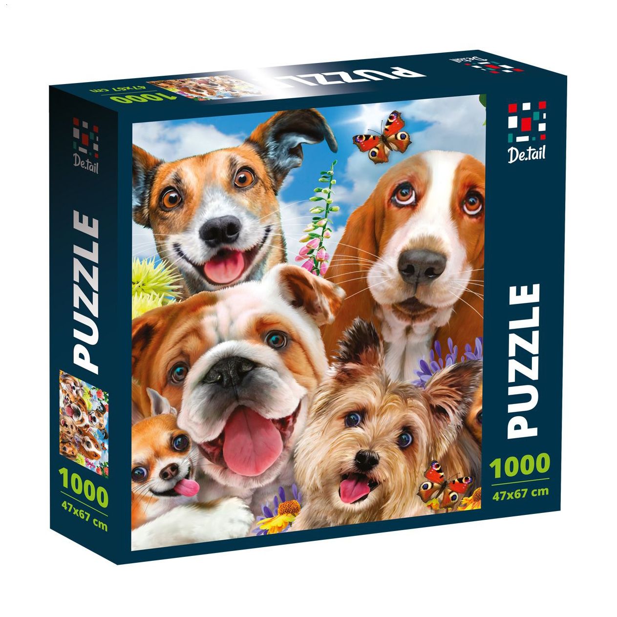 Пазли De.tail Собаче селфі, 1000 елементів, від 8 років (DT1000-04 ...