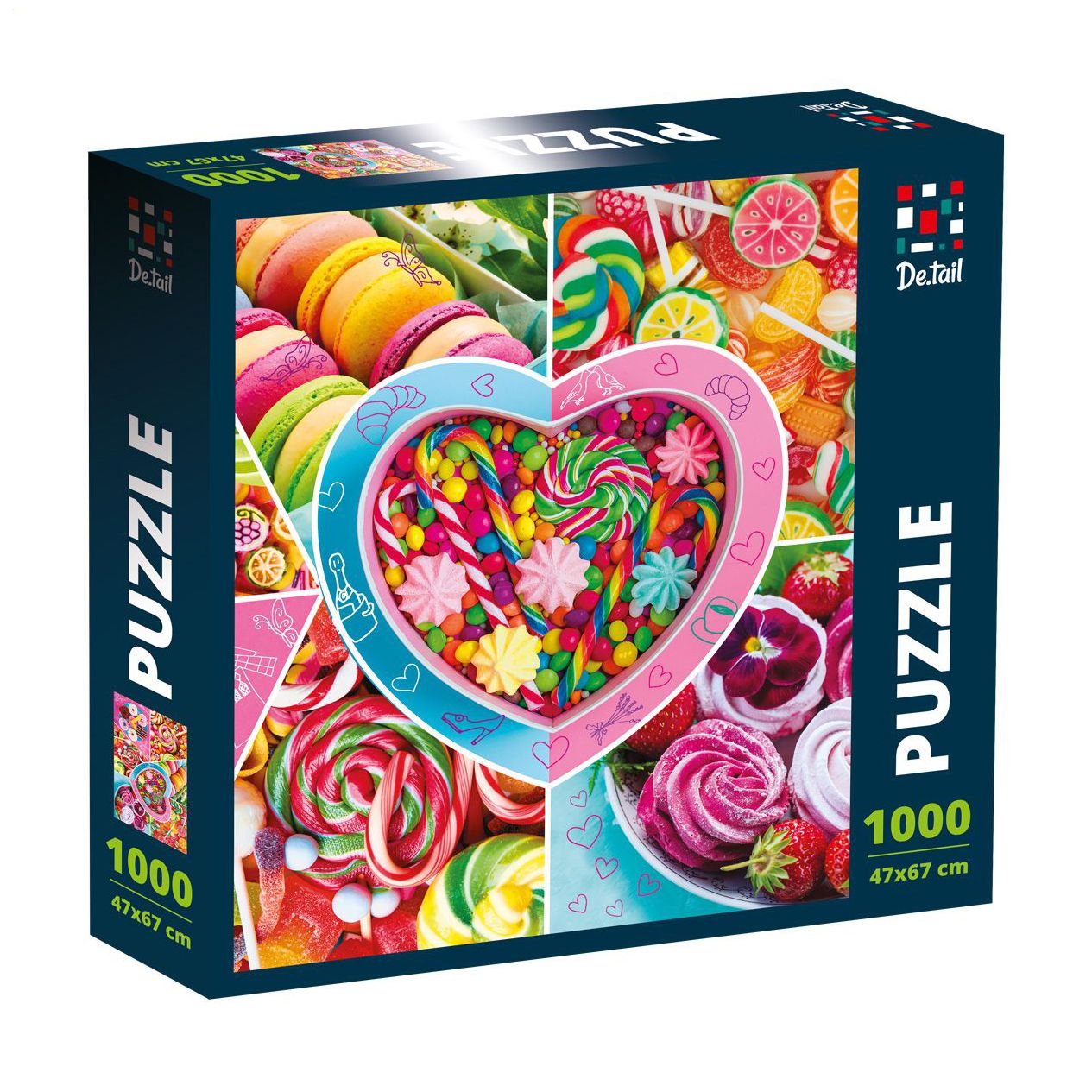 Пазли De.tail Солодкі смаколики, 1000 елементів, від 8 років (DT1000-02 ...