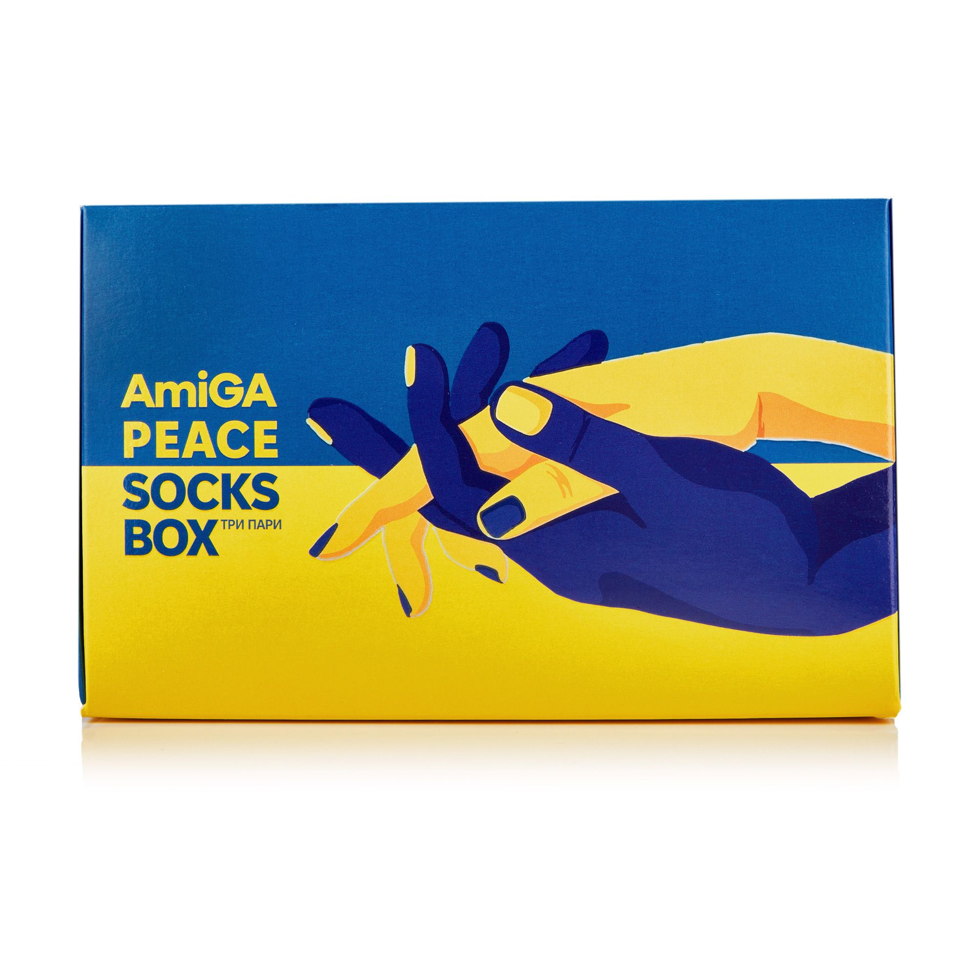 Набор носков женских AmiGA Peace Socks Box, 3 пары, размер 23-25 ...
