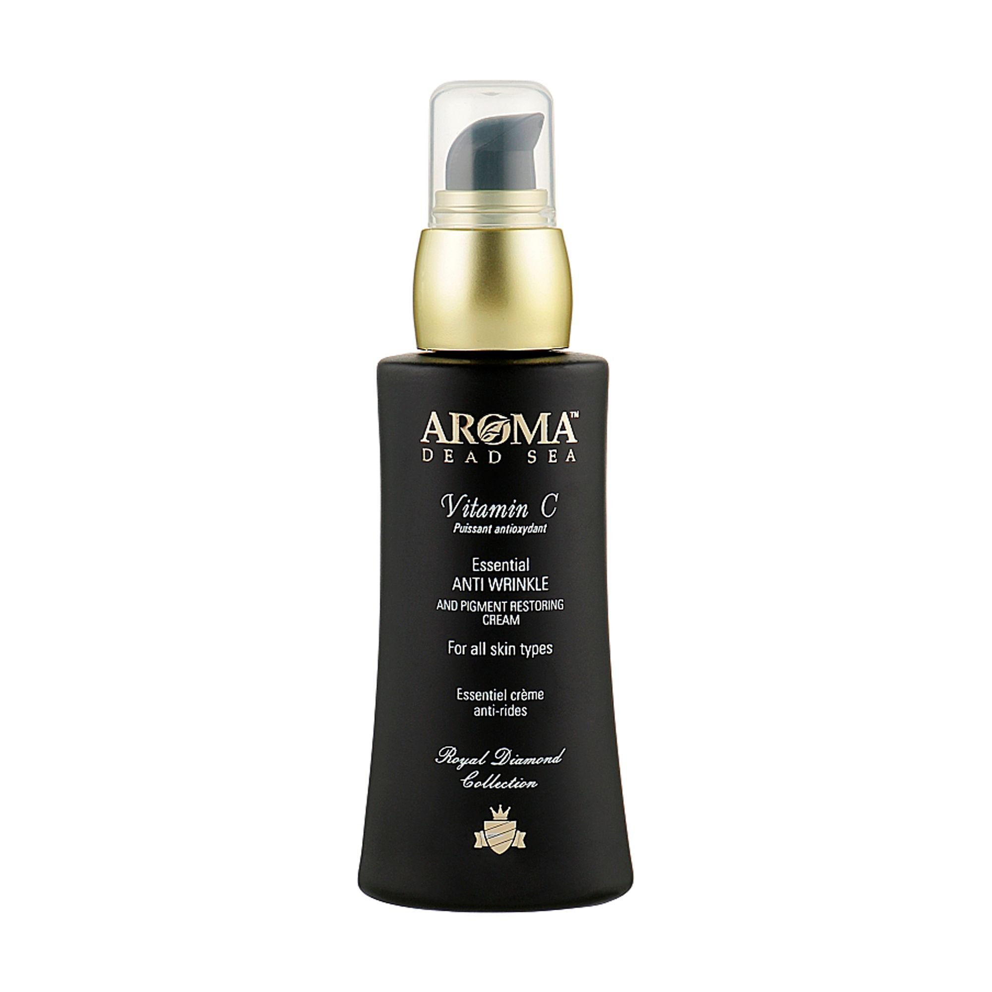 Крем для лица Aroma Dead Sea Vitamin C Essential Anti Wrinkle And Pigment Restoring Cream против ...