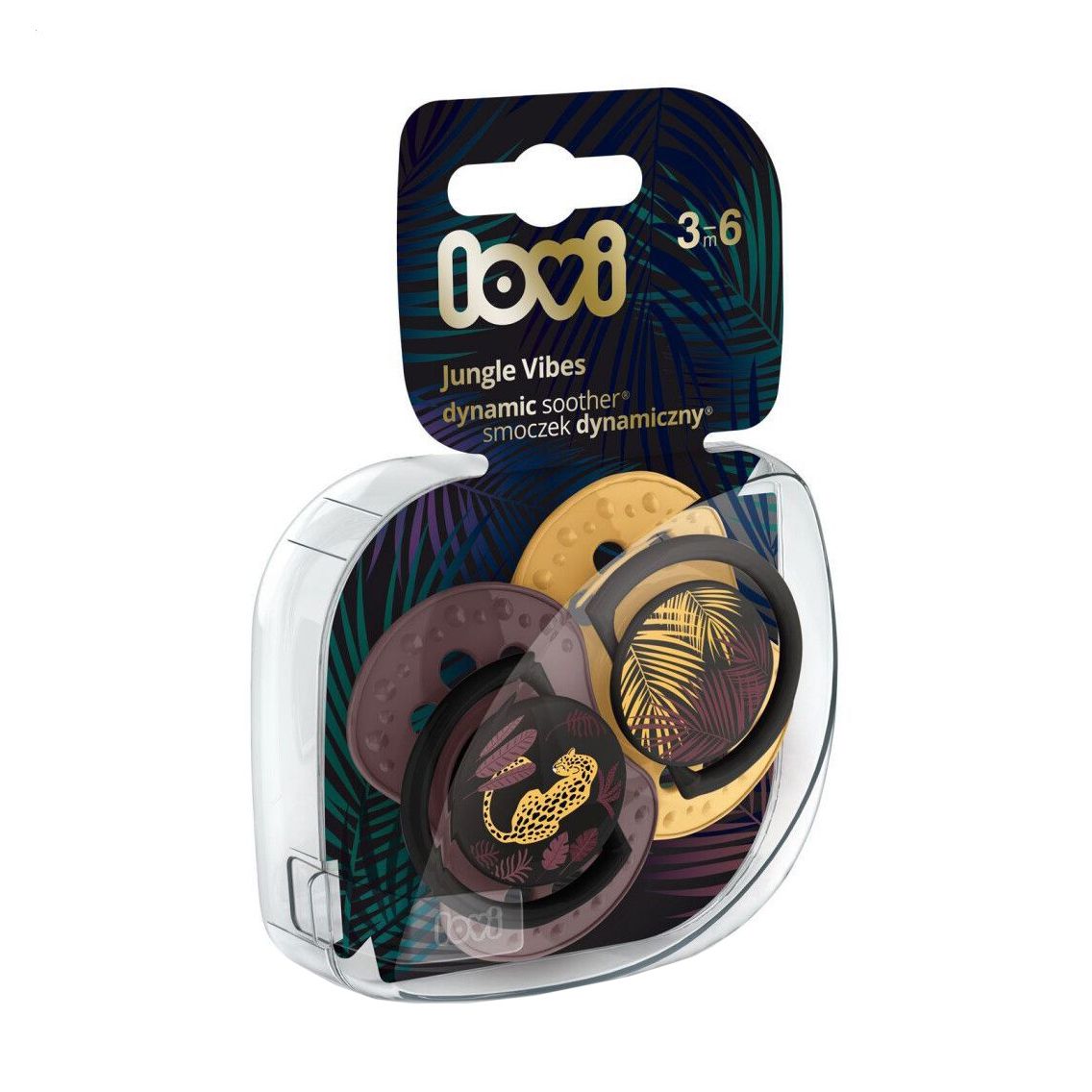 Пустушка LOVI Jungle Vibes Girl силіконова, динамічна, від 3 до 6 ...
