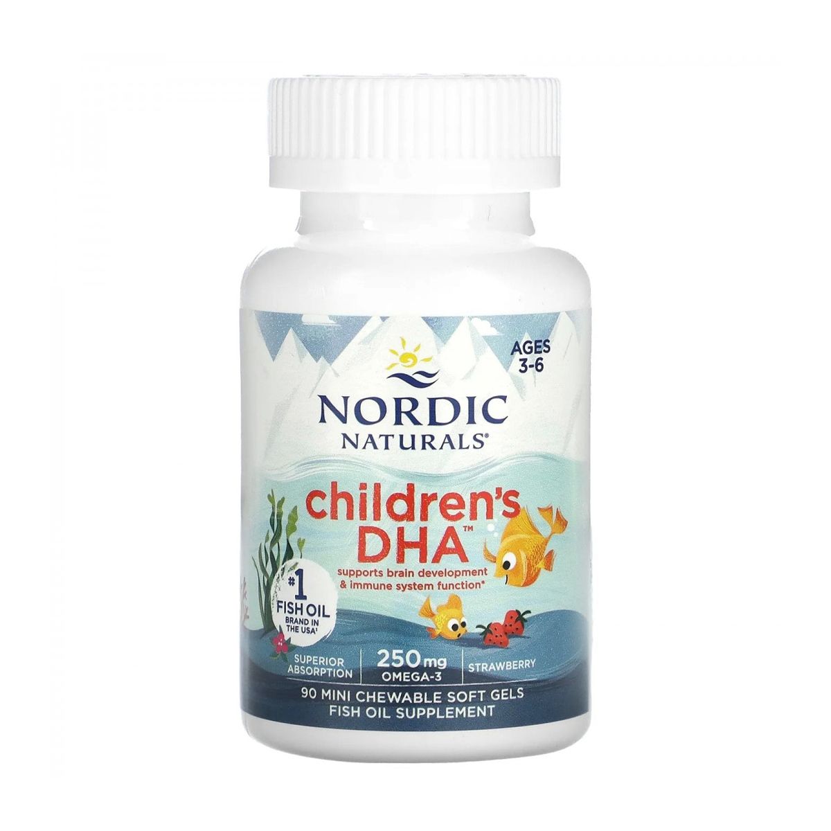 Харчова добавка в гелевих капсулах Nordic Naturals Children's DHA Omega ...
