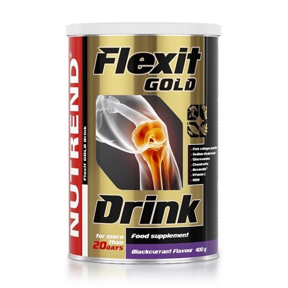 Дієтична добавка в порошку Nutrend Flexit Gold Drink Blackcurrant, 400 ...