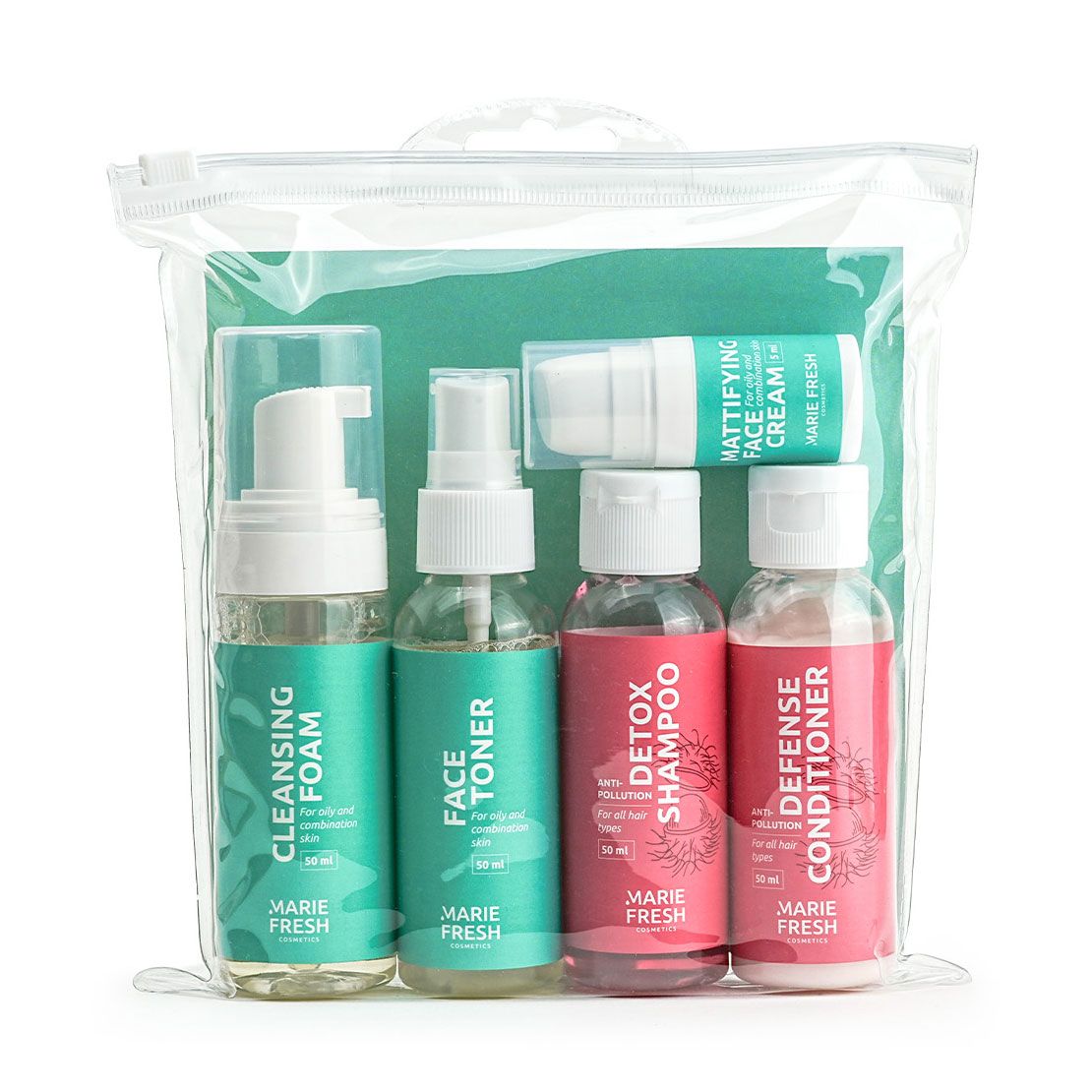 Дорожный набор Marie Fresh Cosmetics Travel Set для жирной и ...