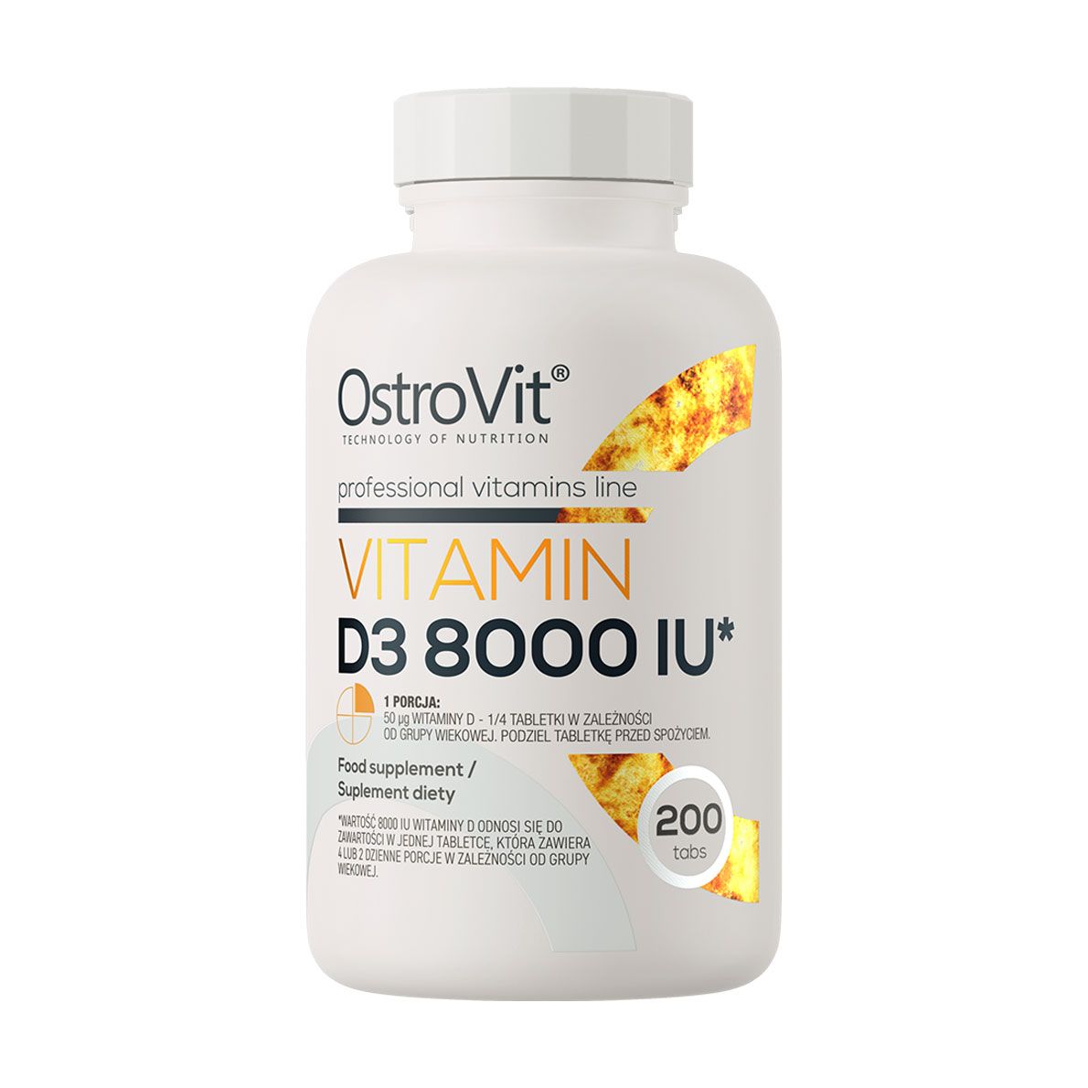 Дієтична добавка вітаміни в таблетках OstroVit Vitamin D3 Вітамін D3 ...