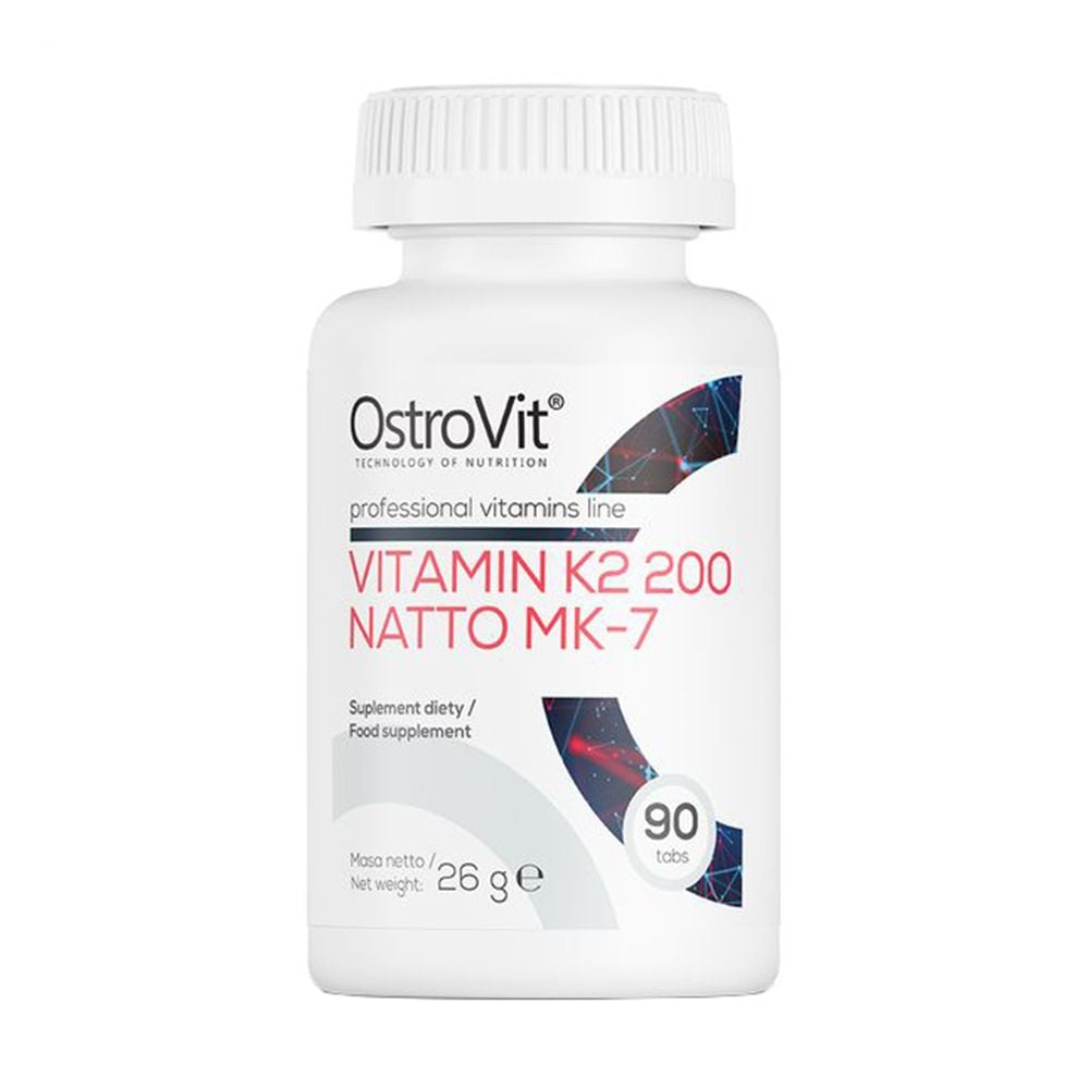 Дієтична добавка вітаміни в таблетках OstroVit Vitamin K2 200 Natto MK ...