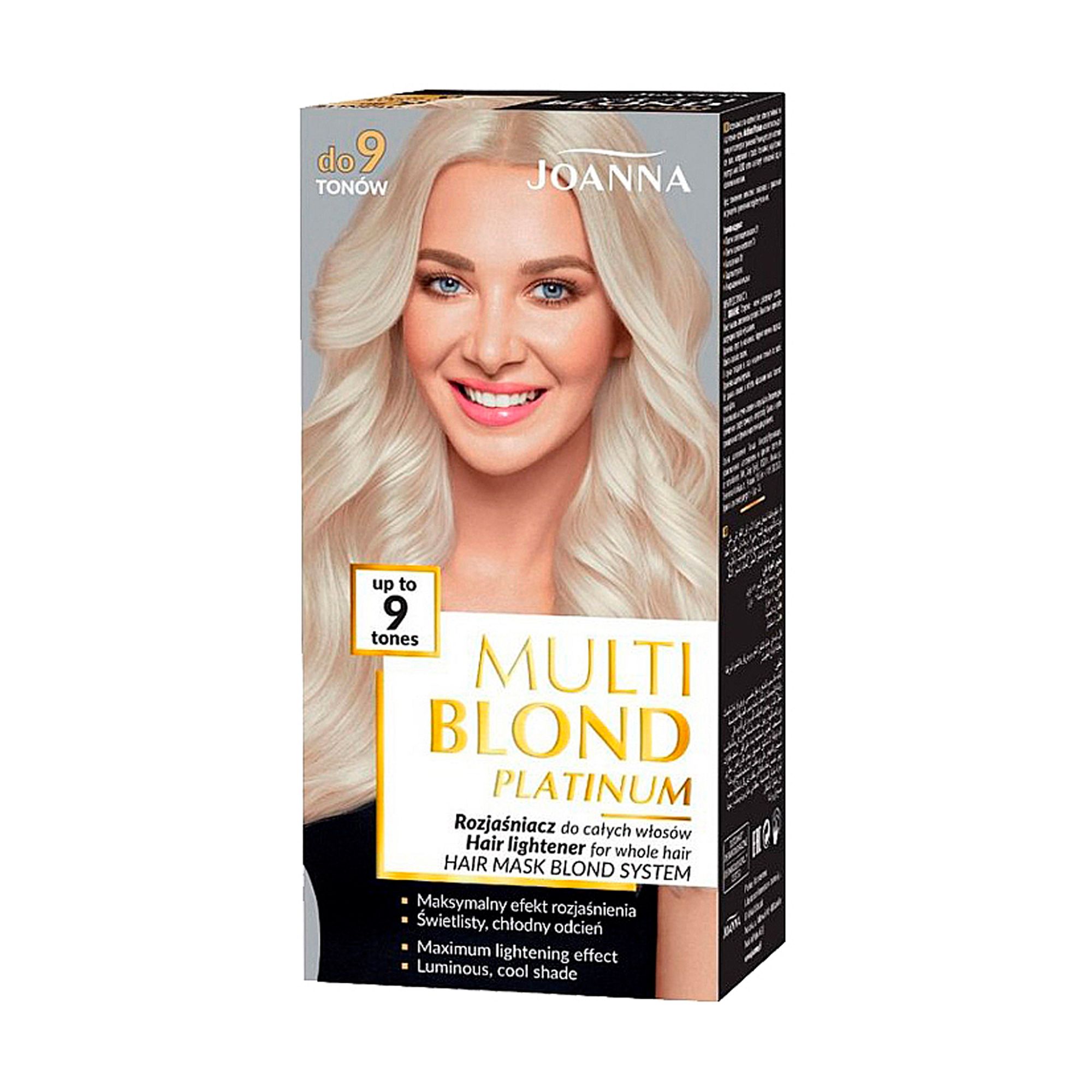 Осветитель для волос Joanna Multi Blond Platinum 9 Tones, 95 г - купить ...
