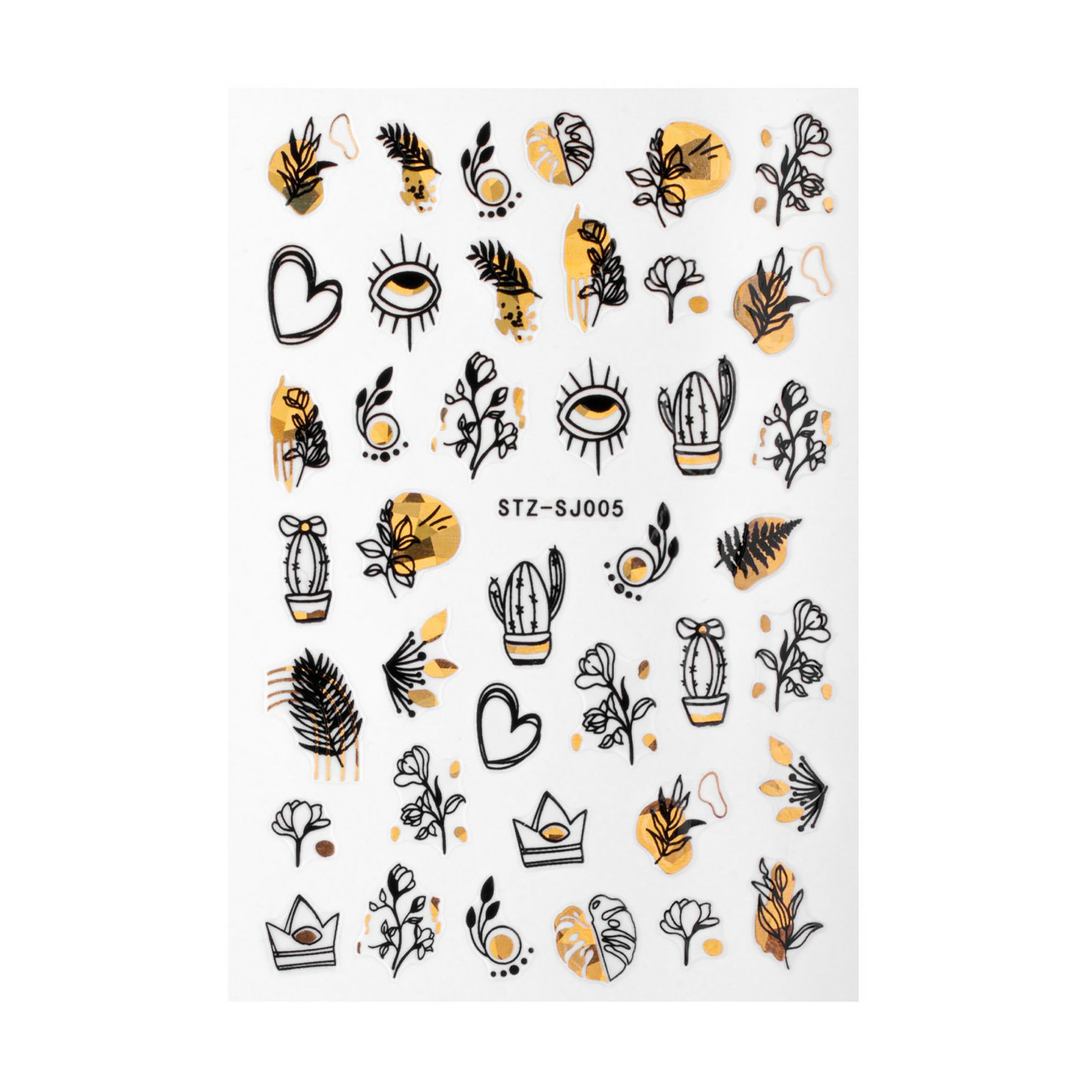 Наклейки для ногтей Vizavi Professional STZ-SJ005 голографические ...