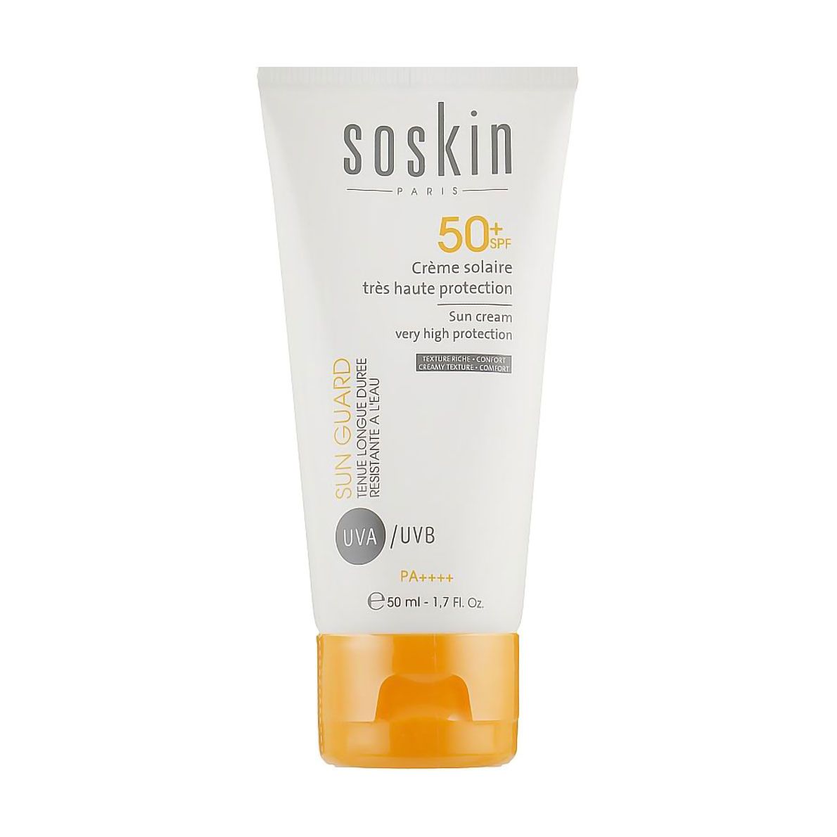 Солнцезащитный крем для лица и тела Soskin Sun Cream SPF 50+, 50 мл ...