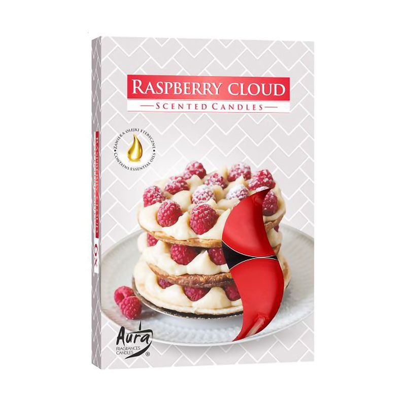 Ароматична свічка Bispol Scented Candle Raspberry Cloud, 6 шт (p15-329 ...