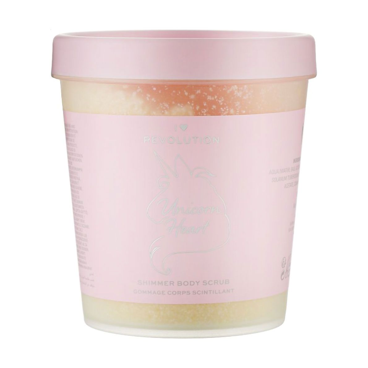 Скраб для тела I Heart Revolution Glow Body Scrub Unicorn Heart, 250 г ...