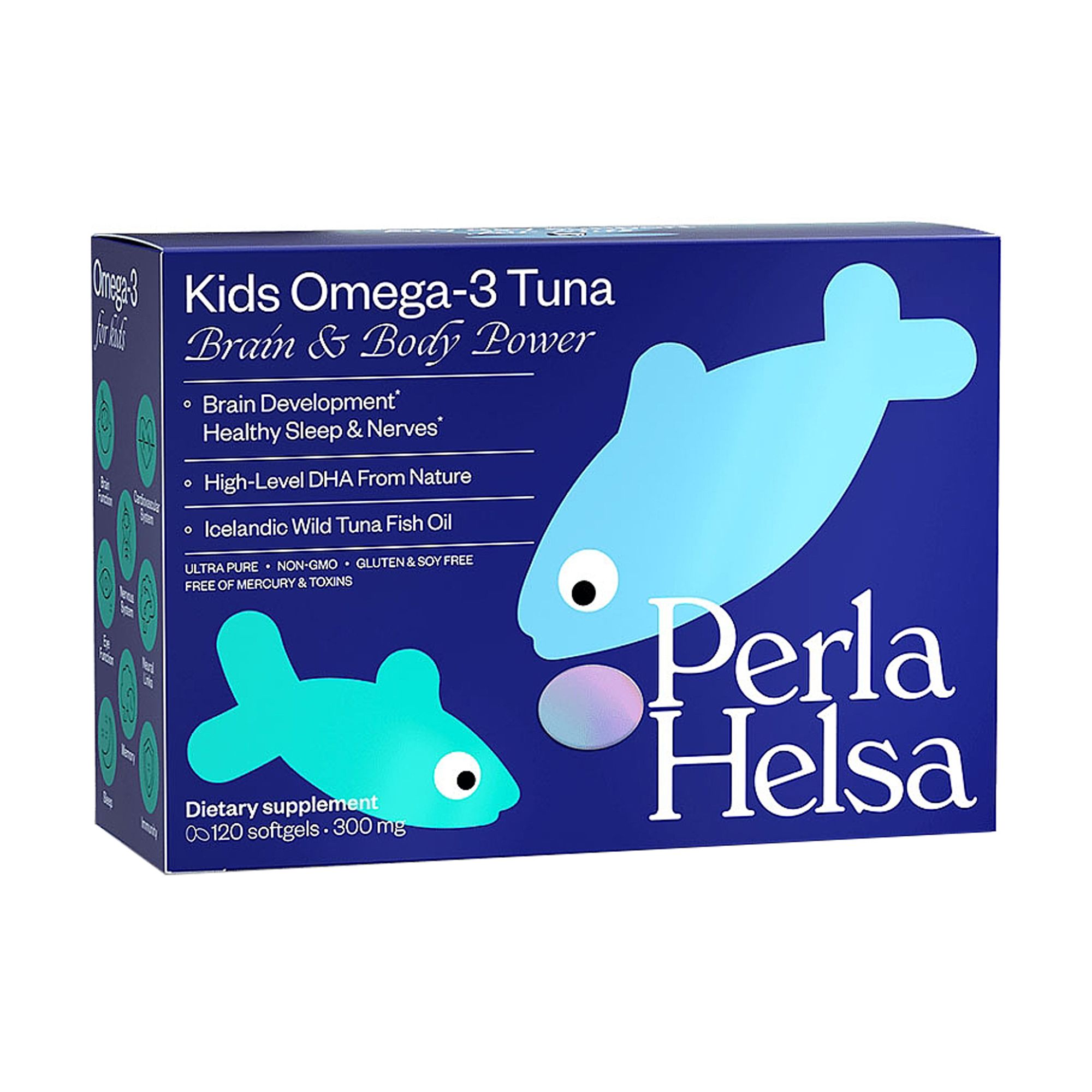 Харчова добавка в капсулах Perla Helsa Kids Omega-3 Tuna Brain & Body ...