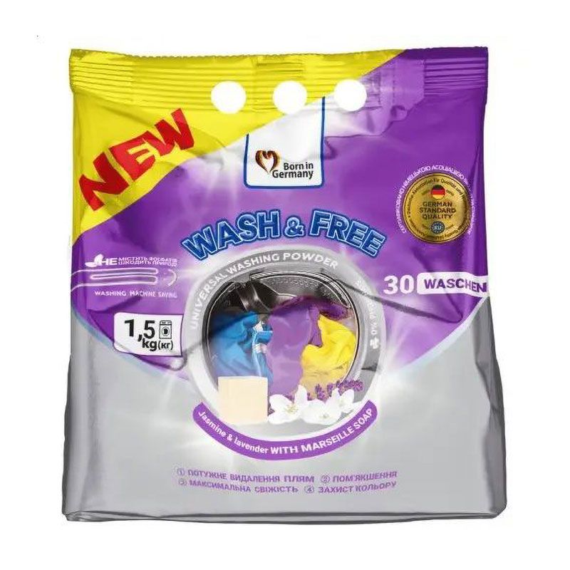 Універсальний порошок для прання Wash & Free Universal Washing Powder ...
