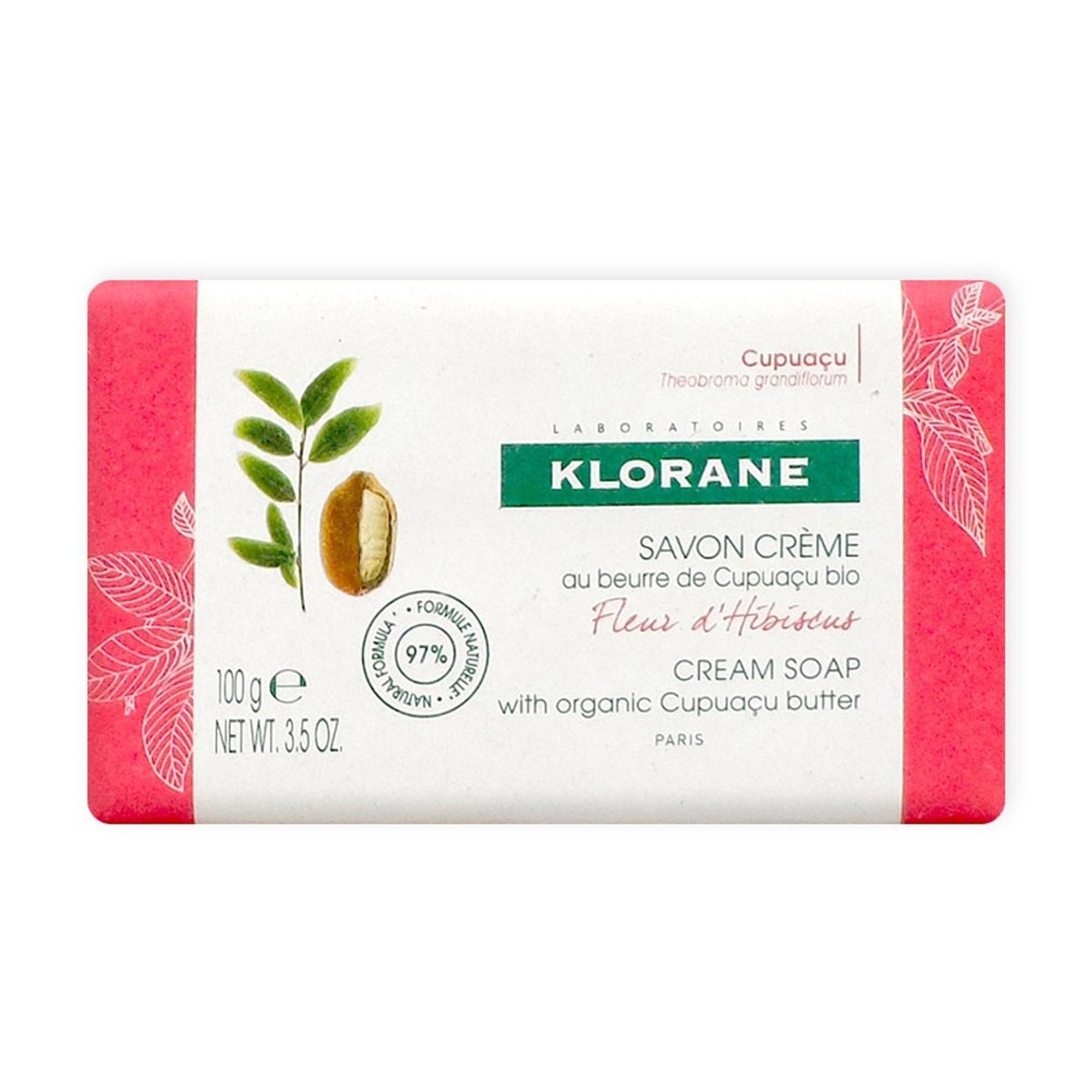 Твердое крем-мыло Klorane Cupuaсu Hibiscus Flower Cream Soap, 100 г ...