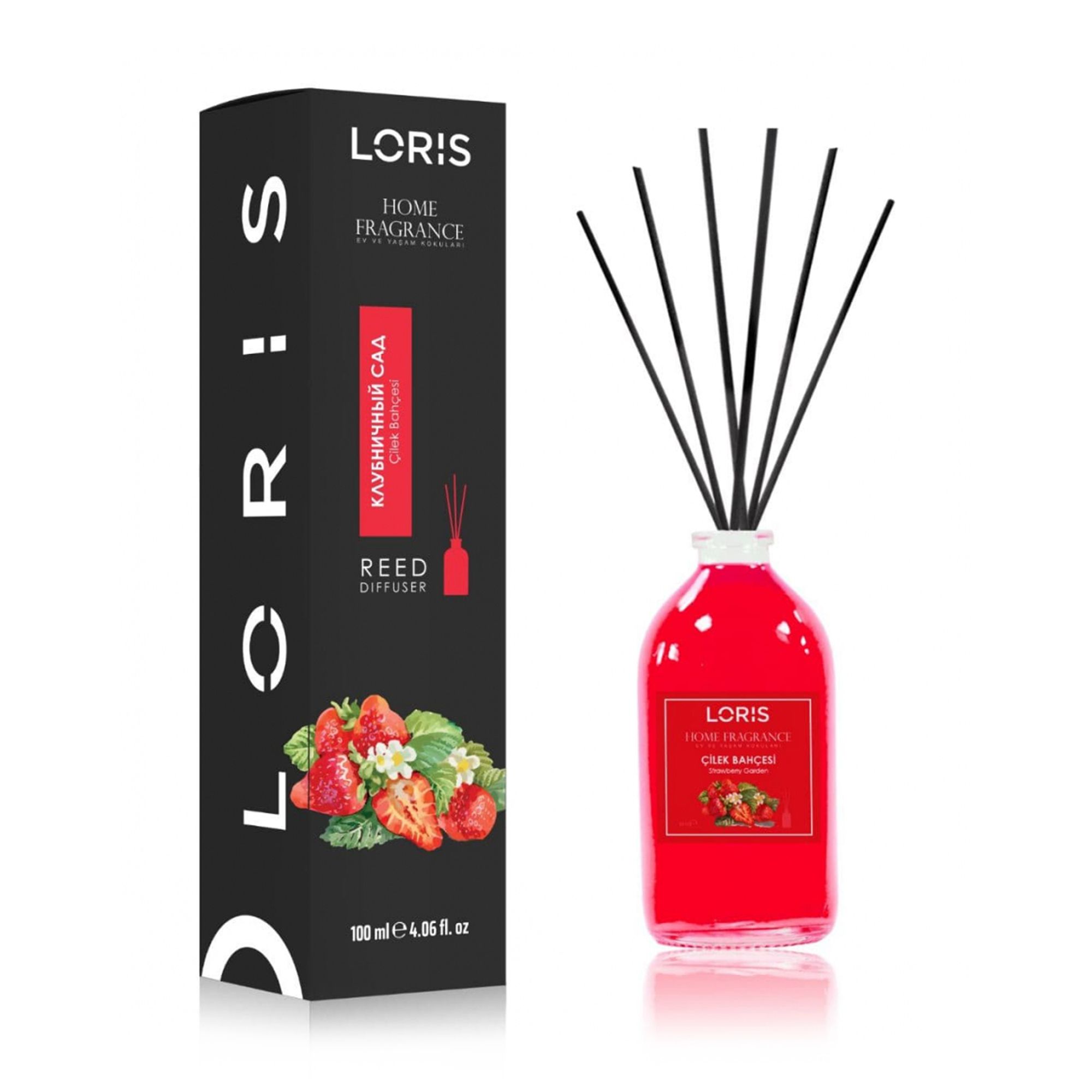 Аромадифузор Loris Parfum Home Fragrance Reed Diffuser Полуничний сад ...