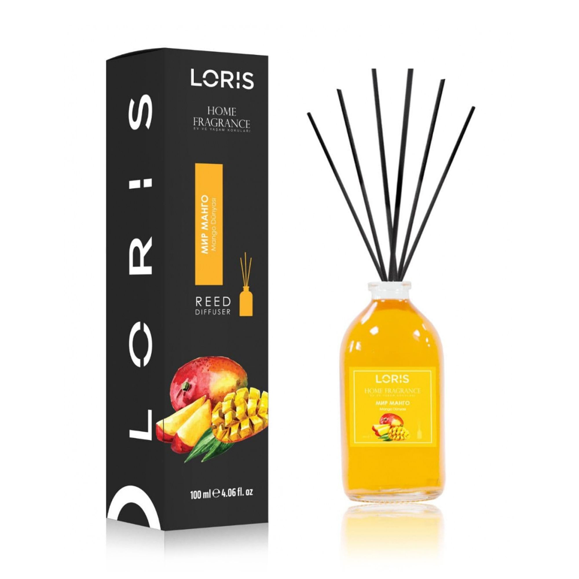 Аромадиффузор Loris Parfum Home Fragrance Reed Diffuser Манго, 100 мл ...