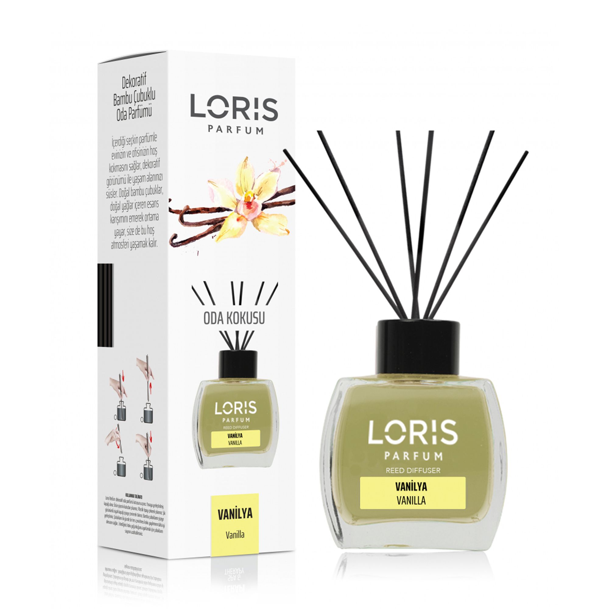 Аромадифузор Loris Parfum Reed Diffuser Ваніль, 120 мл — купити на EVA ...