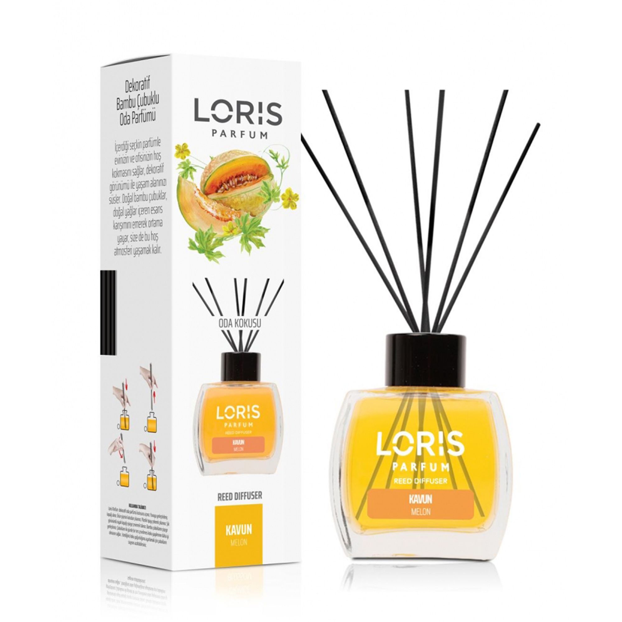 Аромадиффузор Loris Parfum Reed Diffuser Дыня, 120 мл - купить на EVA ...