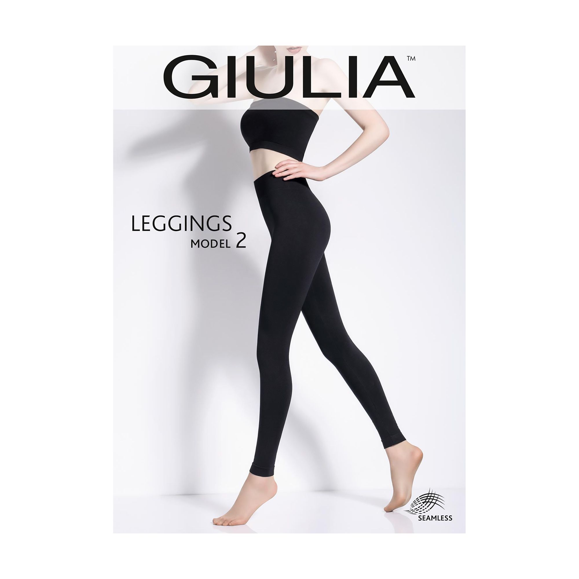 Бесшовные леггинсы женские Giulia Leggings (02) с широким поясом ...