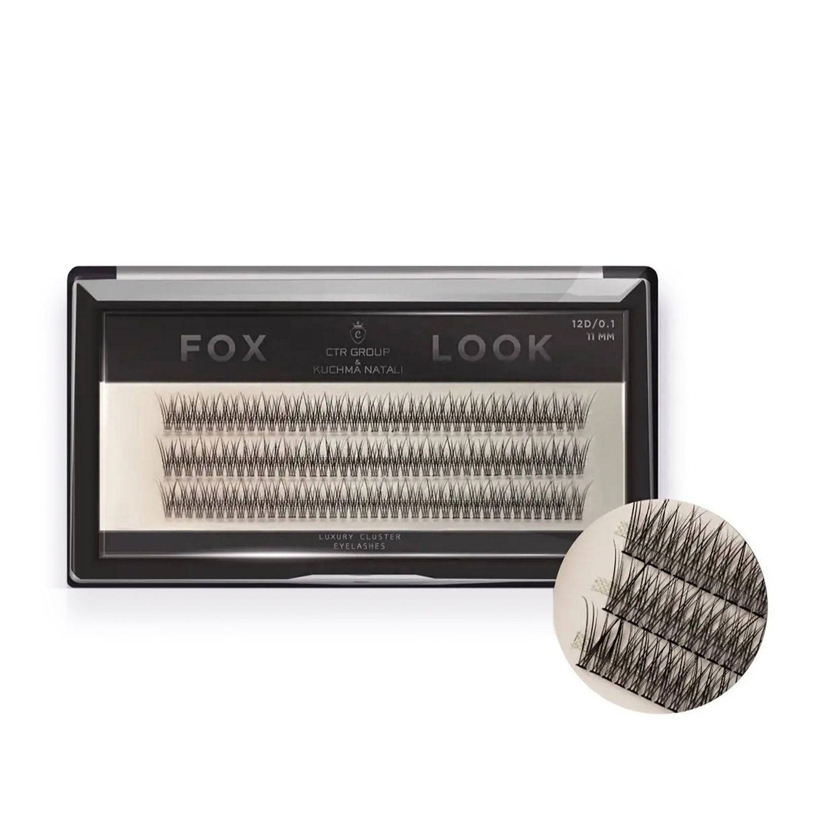 Накладні вії пучкові CTR Fox Look , 12D, C 0.10, 11 мм — купити на EVA ...