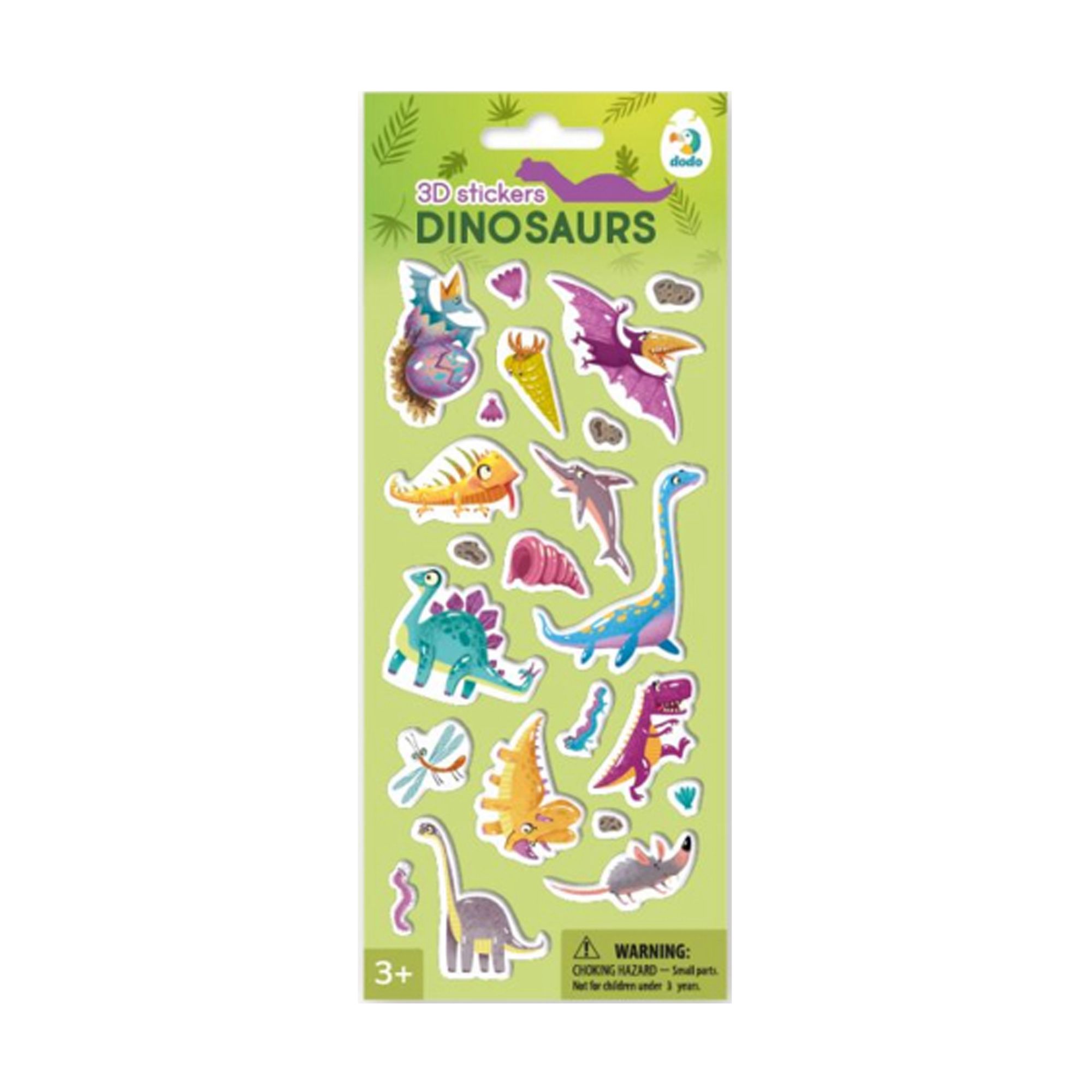 Набор 3D-наклеек DoDo Динозаврики, от 3 лет (300846) - купить на EVA.UA - гипермаркет красоты