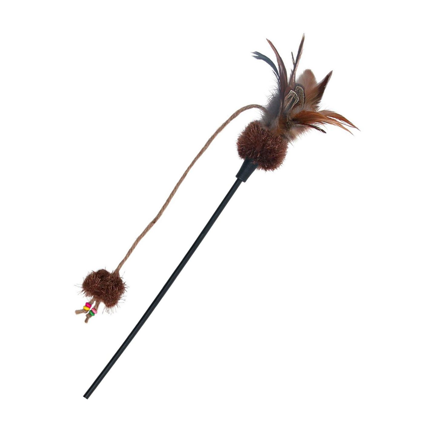 Іграшка для кішок Trixie Паличка з метеликом та м'ячиком, 54 см (45741 ...