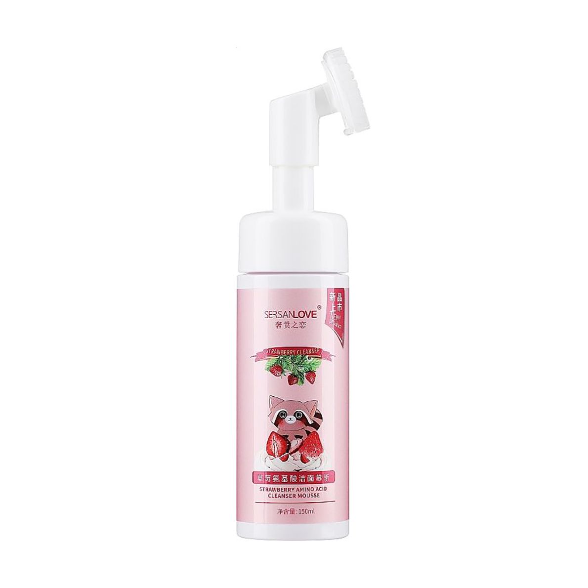 Мусс для умывания Sersanlove Strawberry Amino Acid Cleansing Mousse с ...