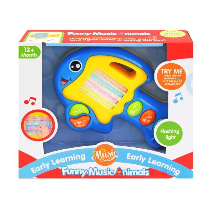 Дитяча іграшка YG Toys Піаніно Рибка, зі світлом, в коробці, від 1 року ...