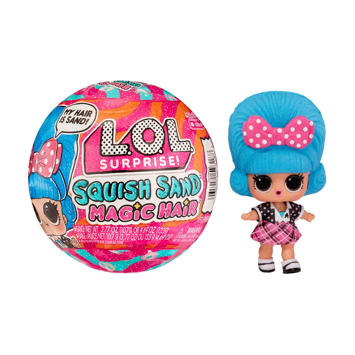Дитячий ігровий набір L.O.L. Surprise! Squish Sand Magic Hair з лялькою ...