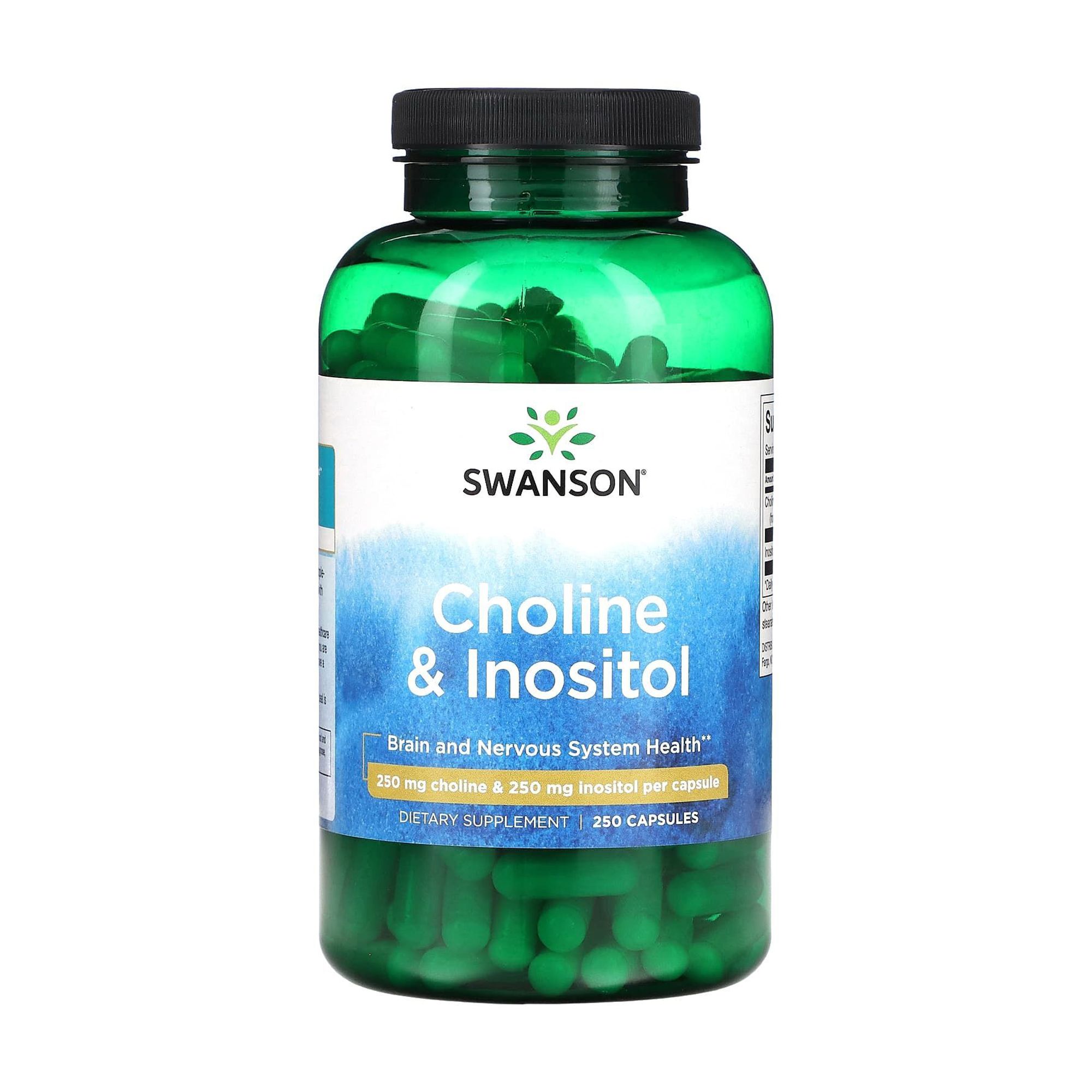 Диетическая добавка в капсулах Swanson Choline And Inositol Холин и инозит 250 мг 250 шт