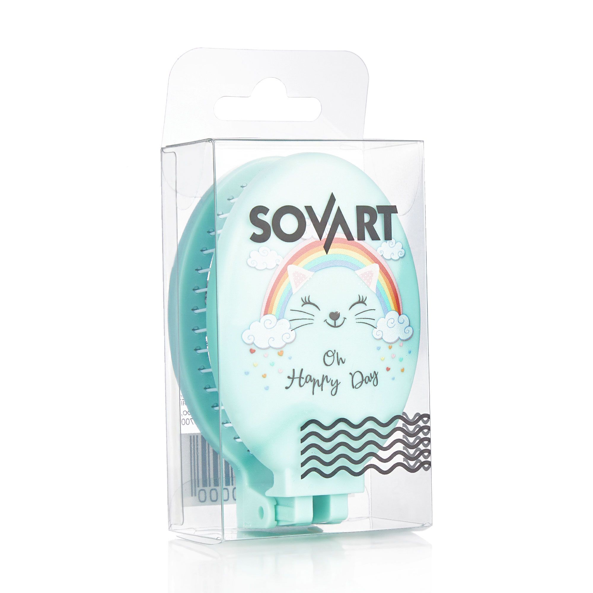 Масажна щітка для волосся Sovart Складна, м'ятна, 1 шт — купити на EVA ...