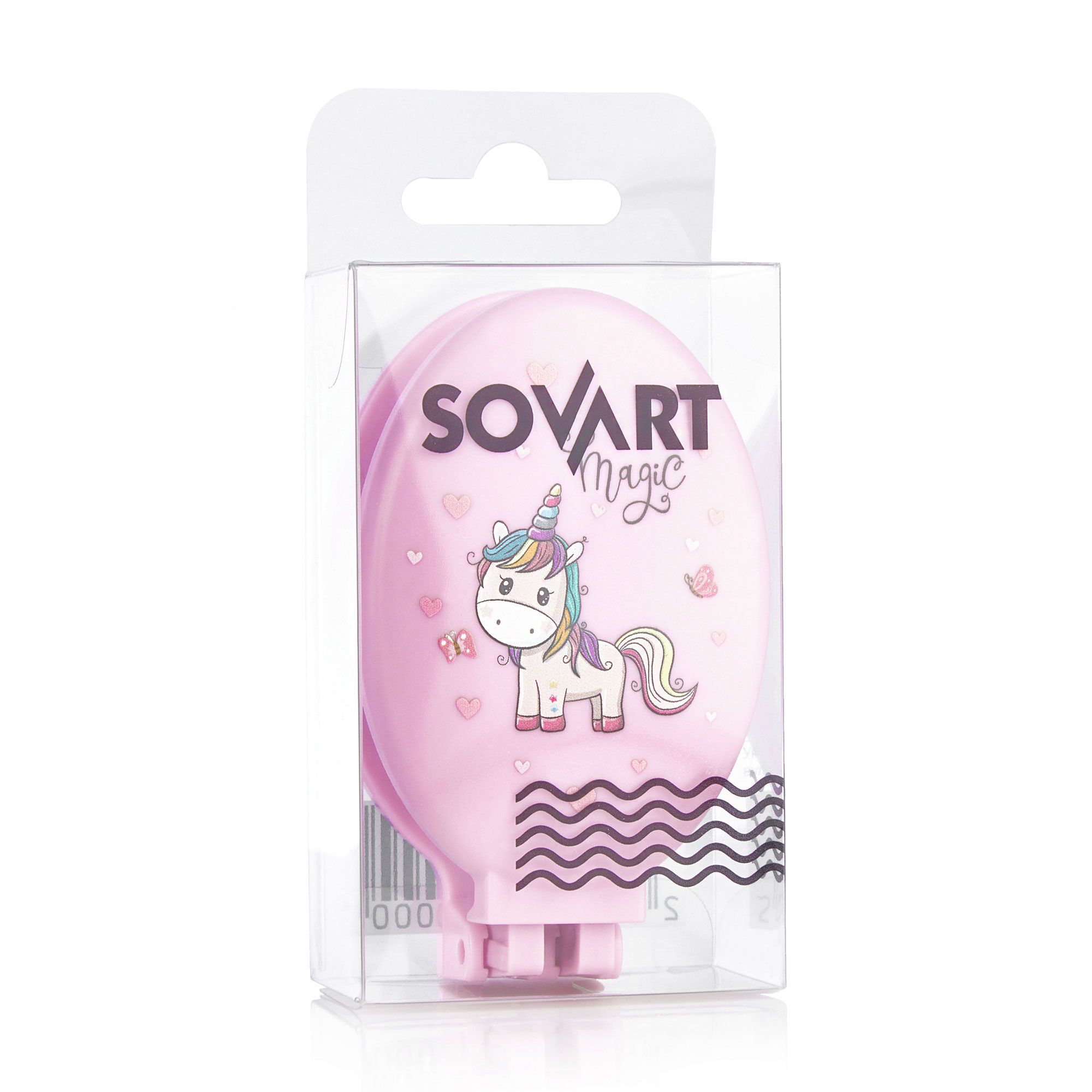 Массажная щетка для волос Sovart Складная, розовая, 1 шт - купить на ...