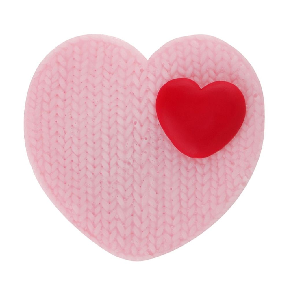 Мыло твердое Dushka Вязаное сердце, розовое, 90 г - купить на EVA.UA - гипермаркет красоты