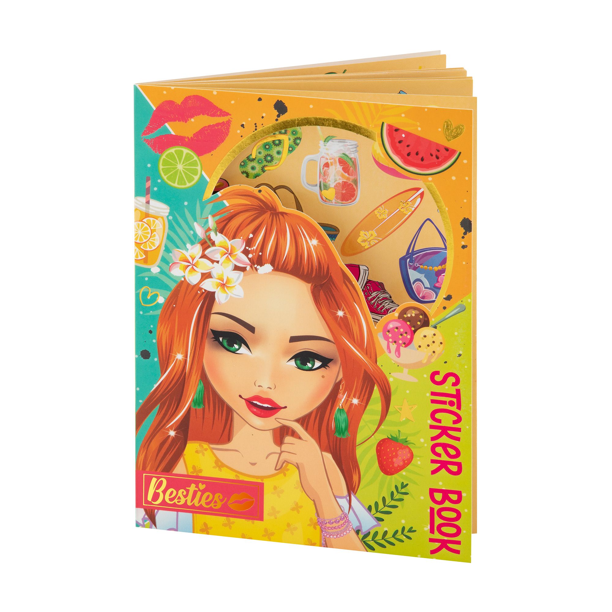 Книга для наліпок Besties Sticker Book від 3 років, 8 аркушів, 21*14.7 ...
