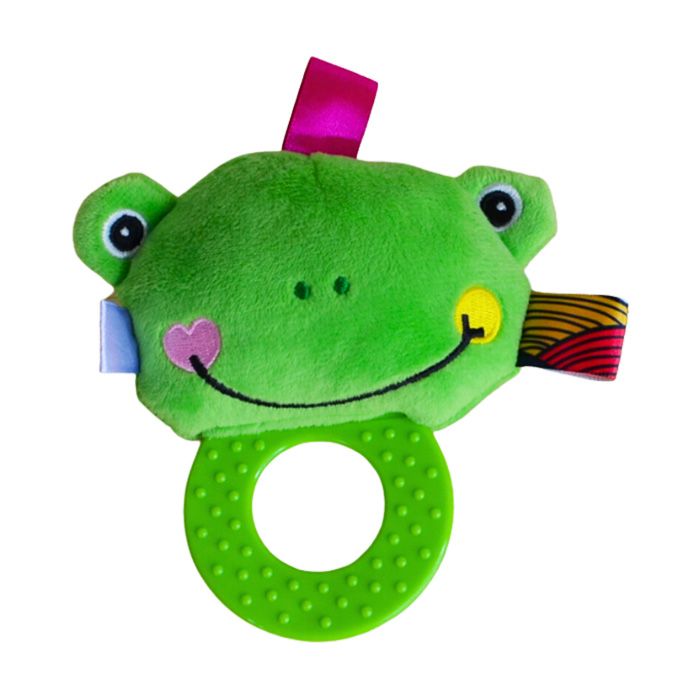 Прорезыватель-погремушка Lindo Жабка, 13 см, с рождения (8087) - купить на EVA.UA - гипермаркет ...